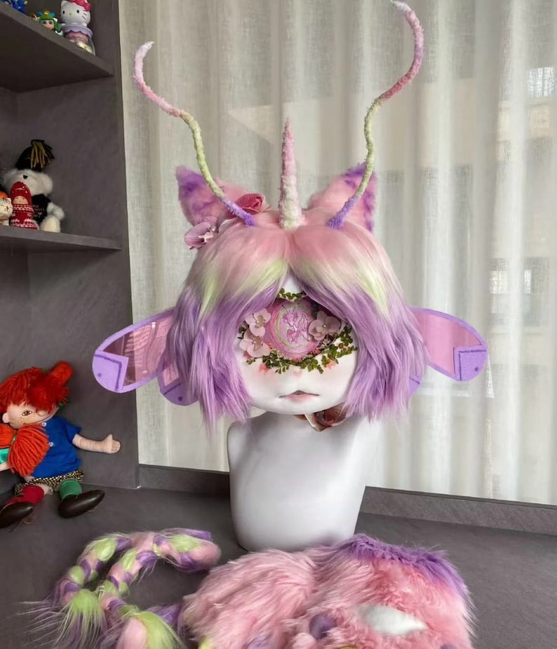 Orchid Mantis Fursuit Furry Fursona Fantasy Creatures Fursuit Headclaws ...