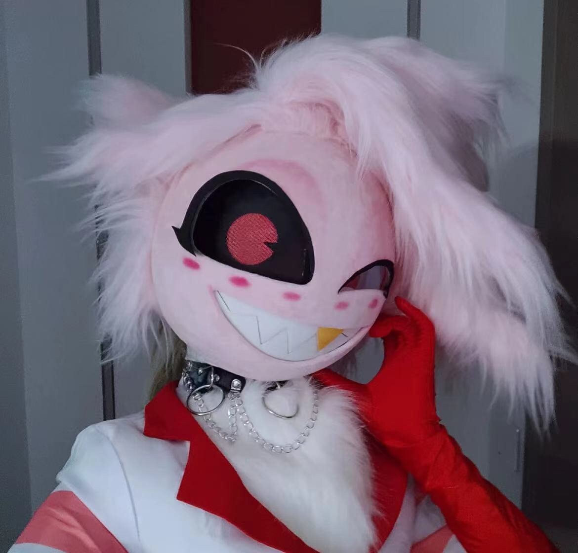 Hazbin Hotel Anthony Angel Dust Fursuit Head Style Fursuit Furry ...