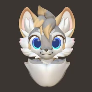 Fursona 3D Modeling,profile Pic Commission,custom Cute Furry Art,figure ...