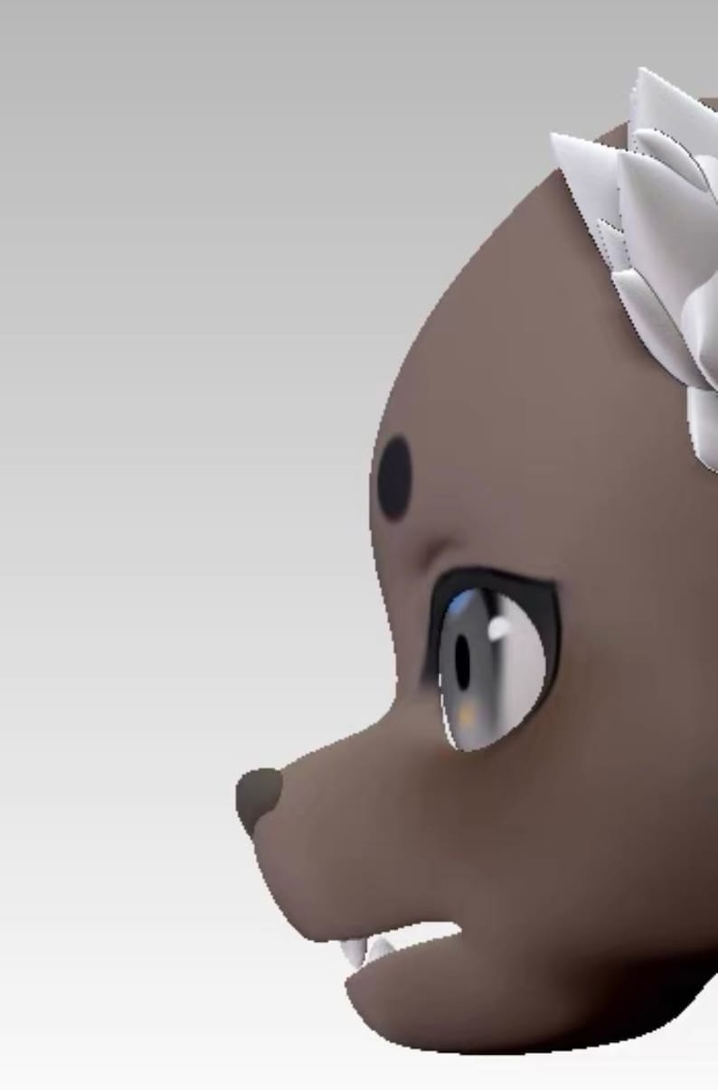 4 Kemono 3D Fursuit Head Base Stl OBJ File 3D Printing File - Etsy