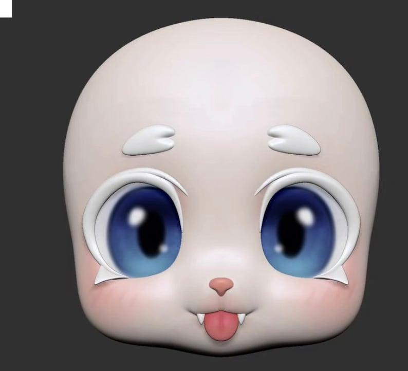 Kemono 3D Fursuit Head Base Stl OBJ File 3D Printing File - Etsy