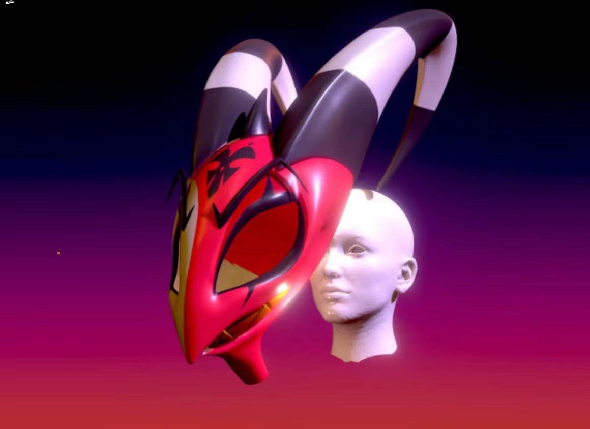 Helluva Boss Blitzo Fursuit Head Style Fursuit Only Head Base Digital ...