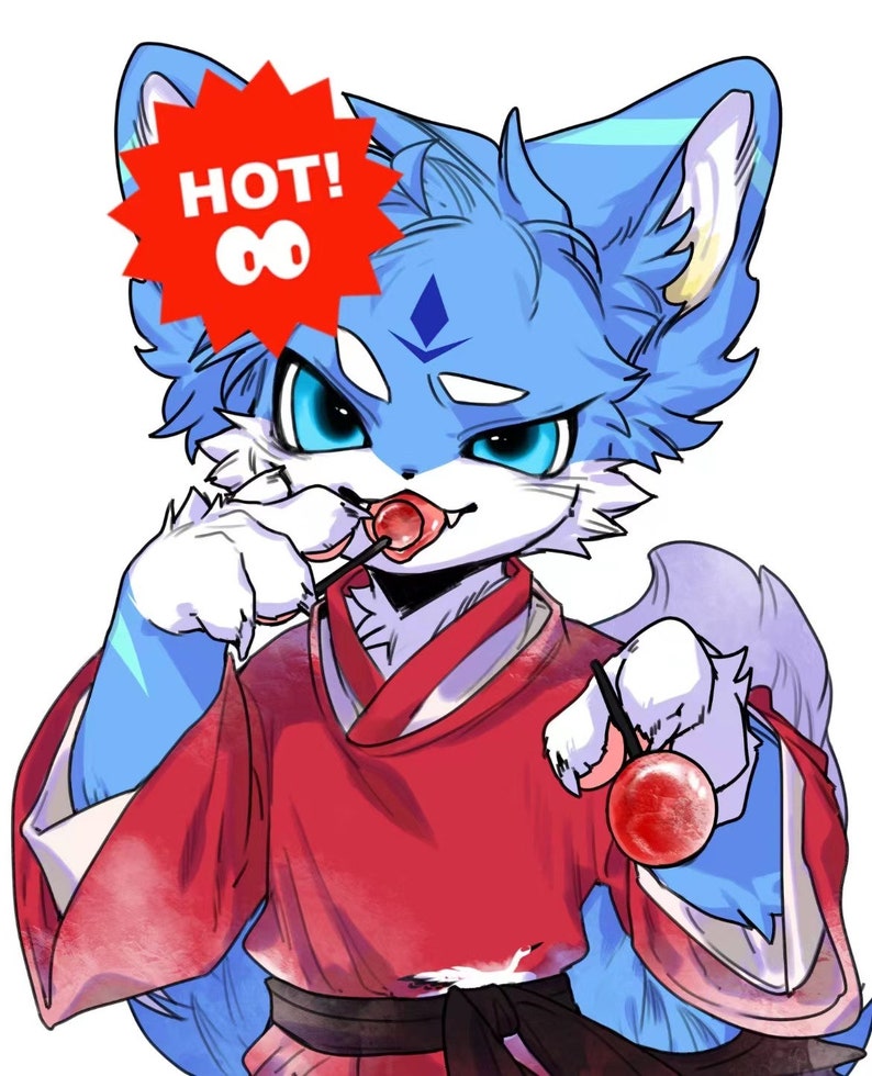 Fursona Profile Pic Commission, Custom Cute Furry Art, Painted,draw ...