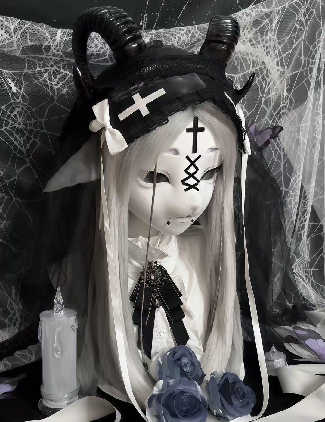 Kig Gothic Sheep Fairy Fursuit Head Furry Fursona Fantasy Creatures - Etsy