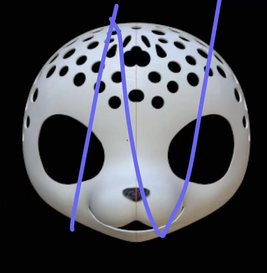 Kemono 3D Fursuit Head Base Stl OBJ File 3D Printing File - Etsy Australia