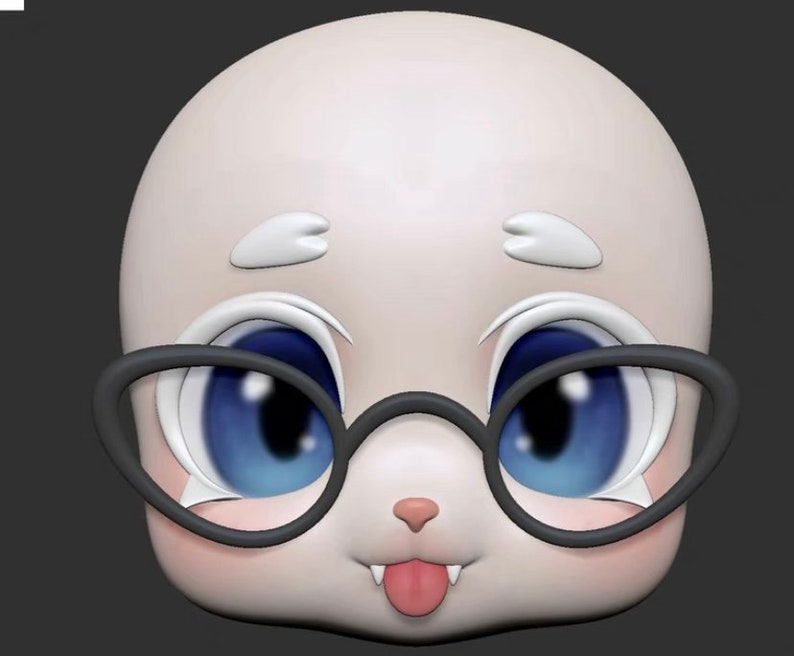 Kemono Fursuit Head Base 3D Print File (STL/OBJ) - Etsy