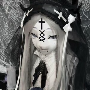 Kig Gothic Sheep Fairy Fursuit Head Furry Fursona Fantasy Creatures - Etsy