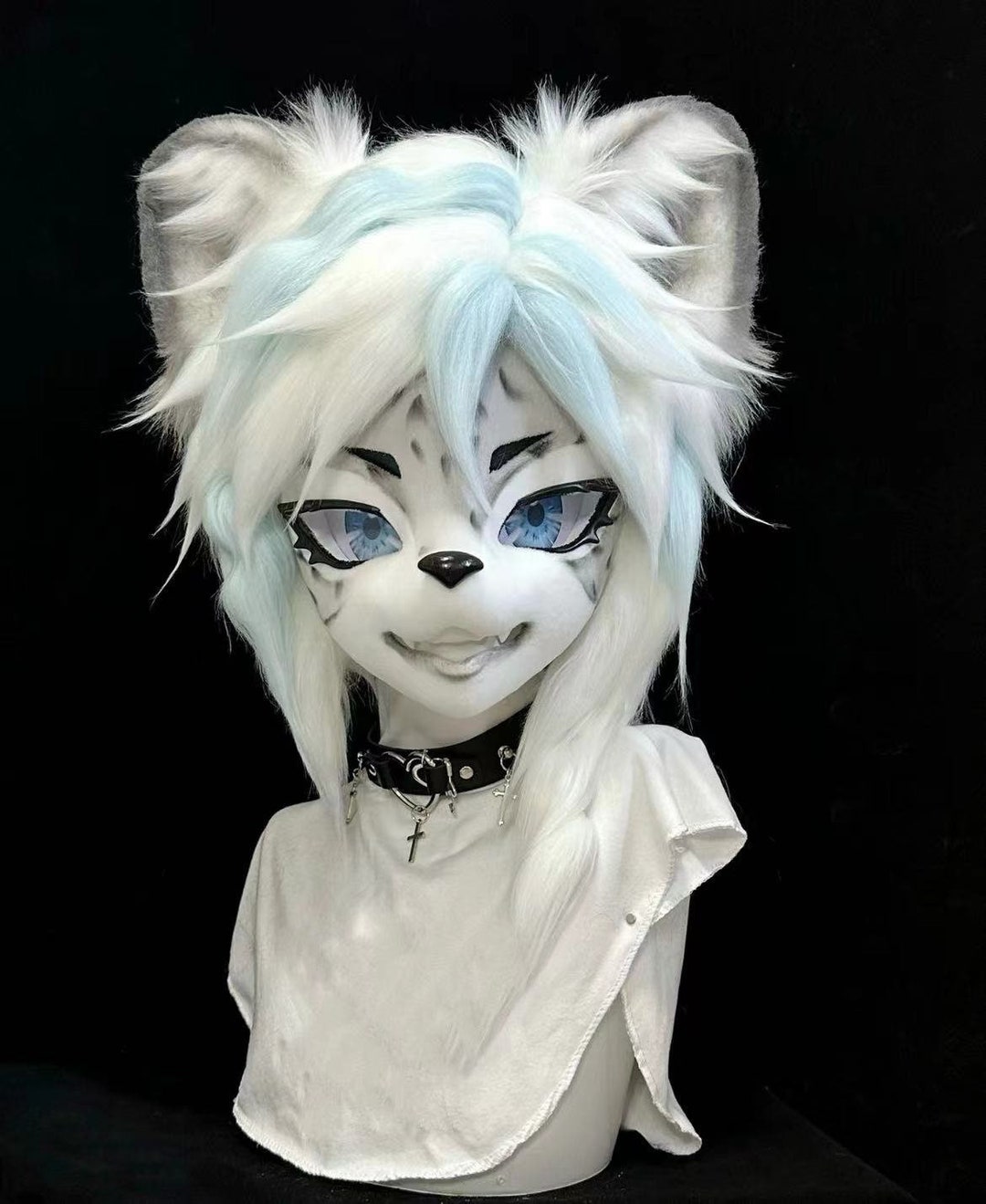 Kig Snow Leopard Fursuit Head Furry Fursona Fantasy Creatures - Etsy