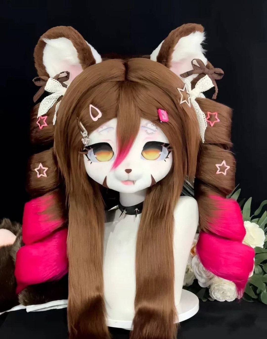 Kig Sakura Chocolate Fox Fursuit Head Furry Fursona Fantasy Creatures ...