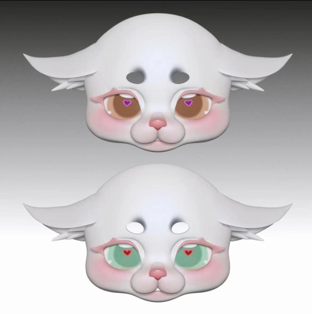 Kemono 3D Fursuit Head Base Stl OBJ File 3D Printing File - Etsy