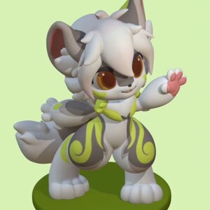 Fursona 3D Modeling,profile Pic Commission,custom Cute Furry Art,figure ...
