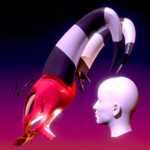 Helluva Boss Blitzo Fursuit Head Style Fursuit Only Head Base Digital ...