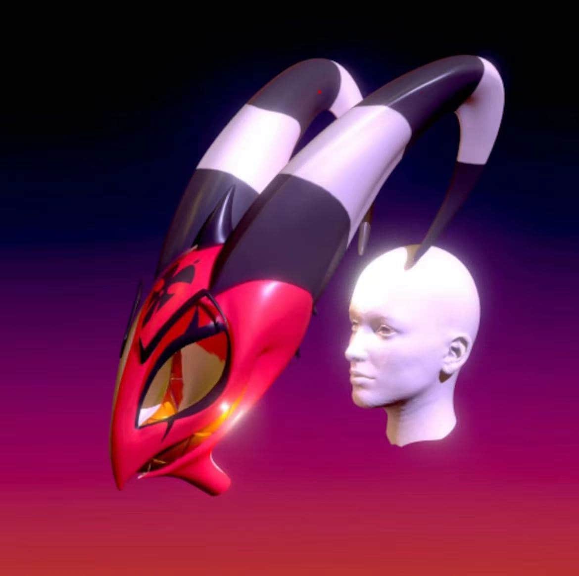 Helluva Boss Blitzo Fursuit Head Style Fursuit Only Head Base - Etsy