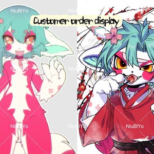 Fursona Profile Pic Commission, Custom Cute Furry Art, Painted,draw ...