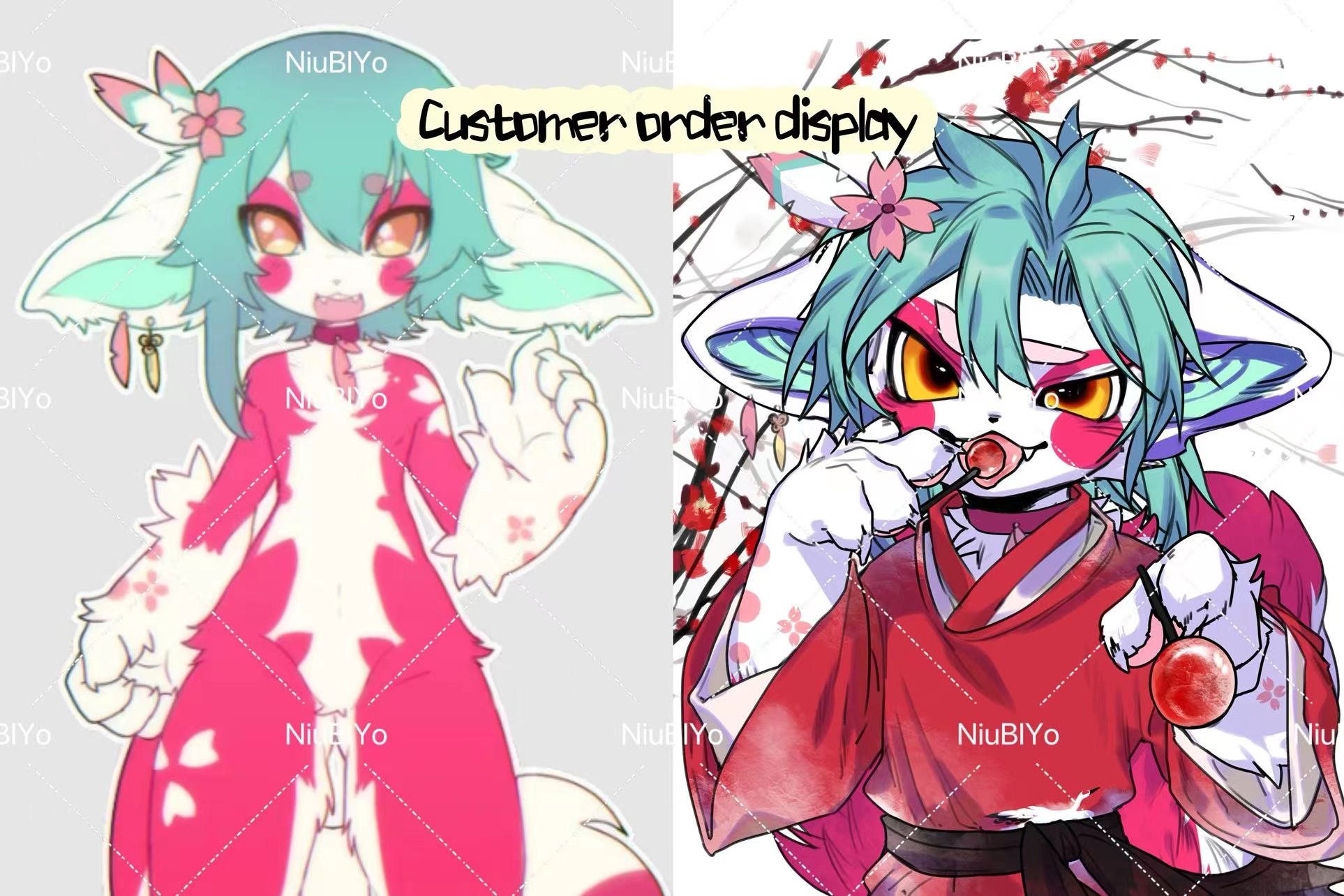 Fursona Profile Pic Commission, Custom Cute Furry Art, Painted,draw ...