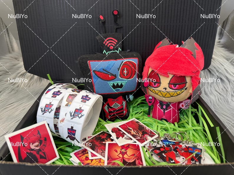 Hazbin Hotel Alasto & VOX Plush Gift Box - Etsy UK