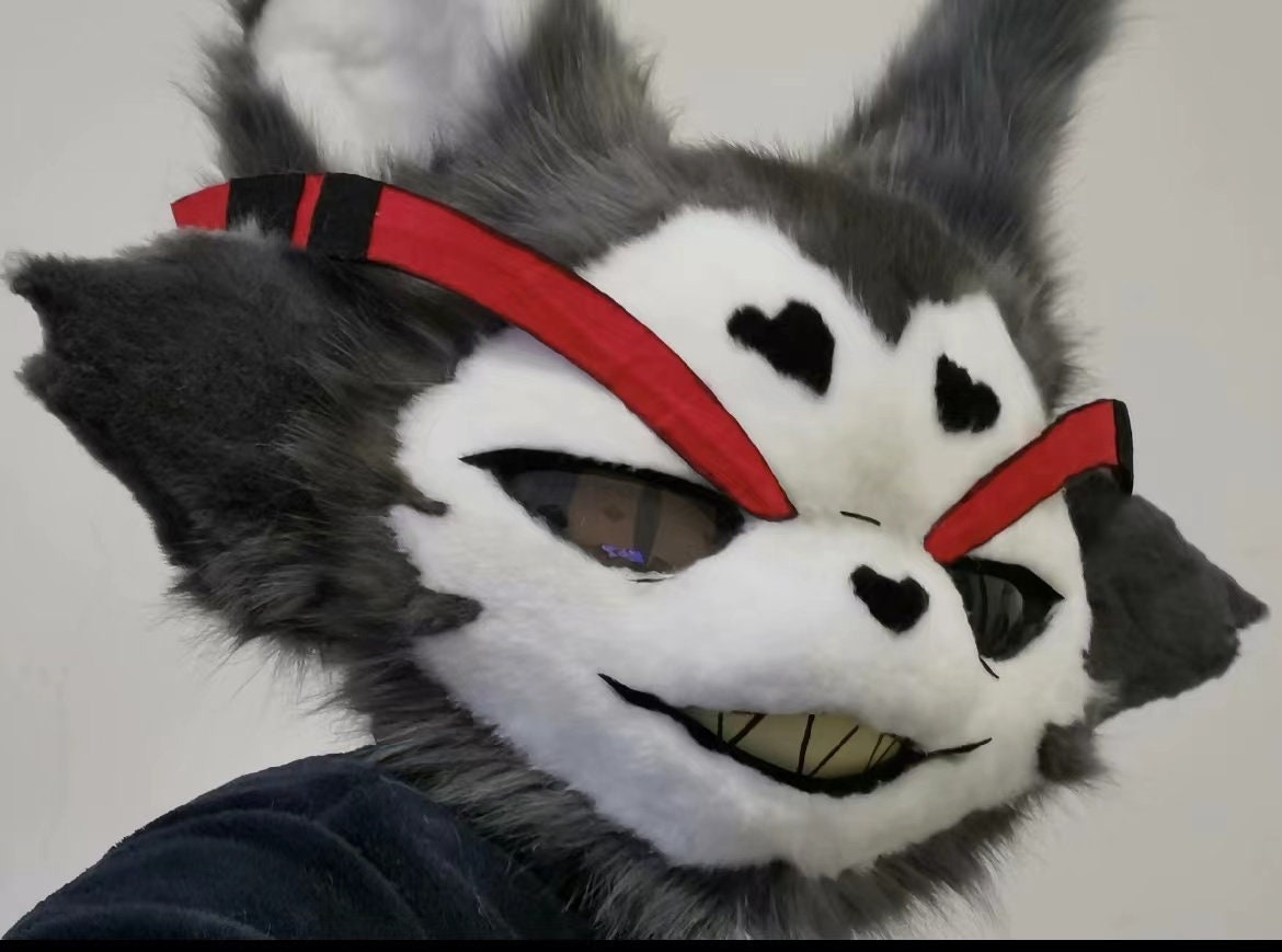 Husk Hazbin Hotel Kig Style Fursuit Fursuit Head Base Cosplay Fantasy ...