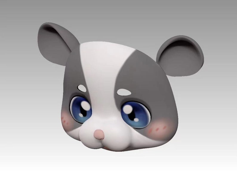 Kemono 3D Fursuit Head Base Stl OBJ File 3D Printing File - Etsy