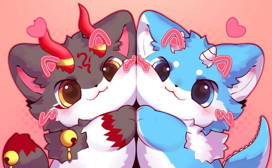 Fursona Profile Pic Commission, Custom Cute Furry Art, Painted,draw ...