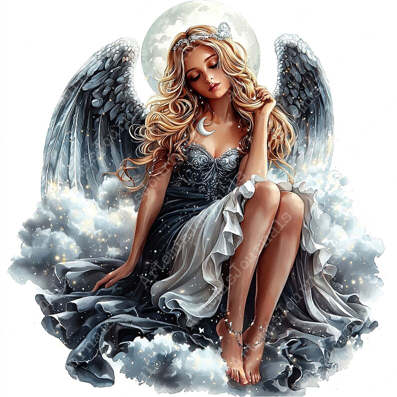 JPEG Cloud Fairy Ruler of the Elements Clipart Bundle Fairy Clipart ...