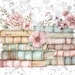 Watercolor Pastel Books Clipart Floral Antique Book Png Watercolor PNG ...
