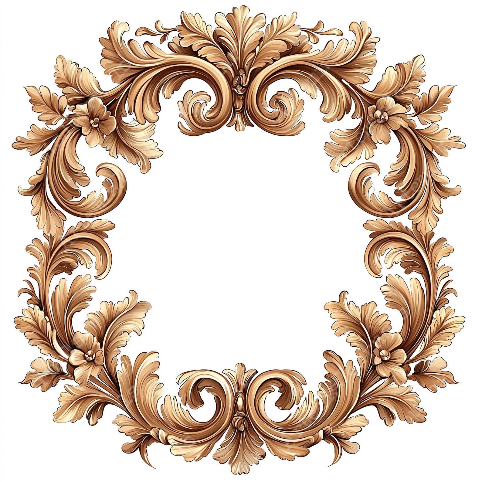Bronze Corners Clipart Bundle Borders JPEG Ornaments Clipart Vintage ...