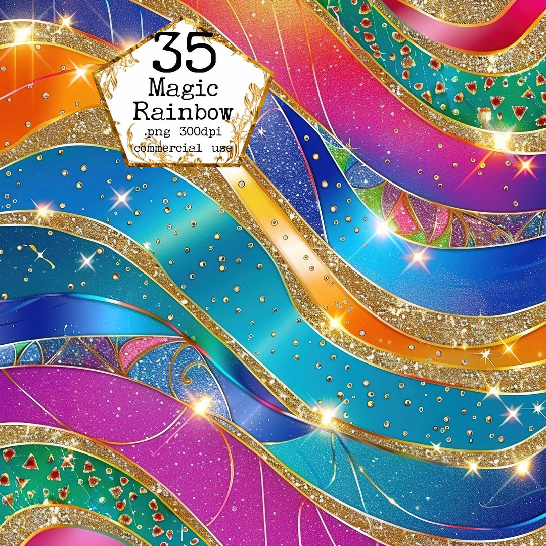Rainbow Glitter Agate Digital Paper Holographic Rainbow Texture ...