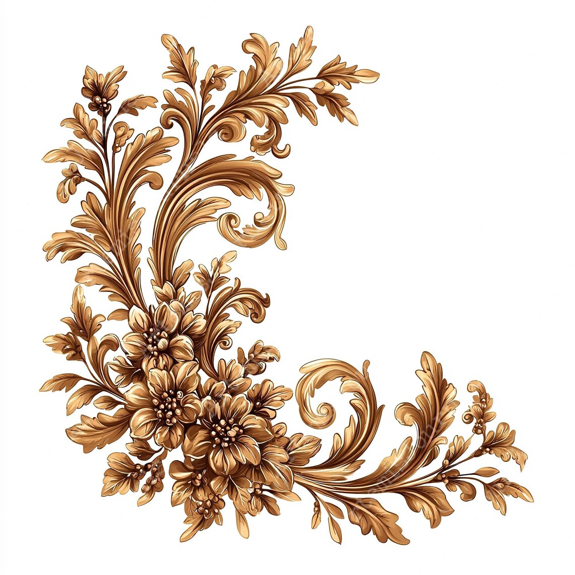 Bronze Corners Clipart Bundle Borders JPEG Ornaments Clipart Vintage ...