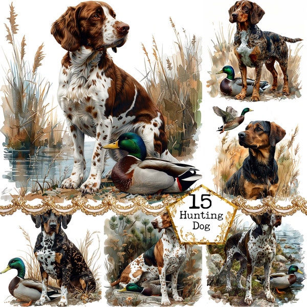 Hunting Dog - Etsy