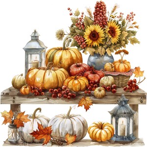 PNG Harvest Display Clipart Bundle Autumn Harvest Clipart Fall Clipart ...