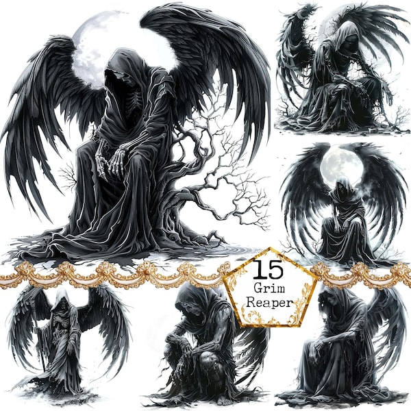 Grim Reaper Artwork - Etsy UK