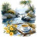 JPEG Watercolor Summer Picnic in the Forest Clipart Bundle JPEG ...
