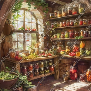 Shabby Chic Rustic Kitchen Clipart Bundle Mason Jars High Quality ...