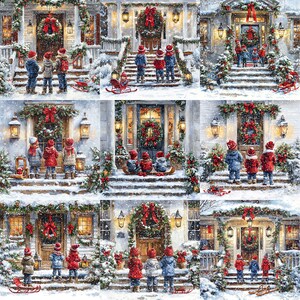 JPEG Watercolor Christmas Carol Illustration Bundle Christmas Kids ...