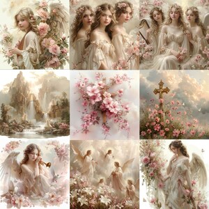 JPEG Angels Images JPEG Instant Download Digital Backgrounds Commercial ...
