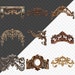 Wooden Corners Clipart Bundle Borders PNG Ornaments Clipart Vintage ...