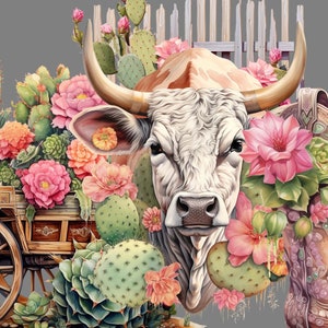 PNG Watercolor Western Clipart Bundle Cowboy Ranch PNG Format Cowgirl ...