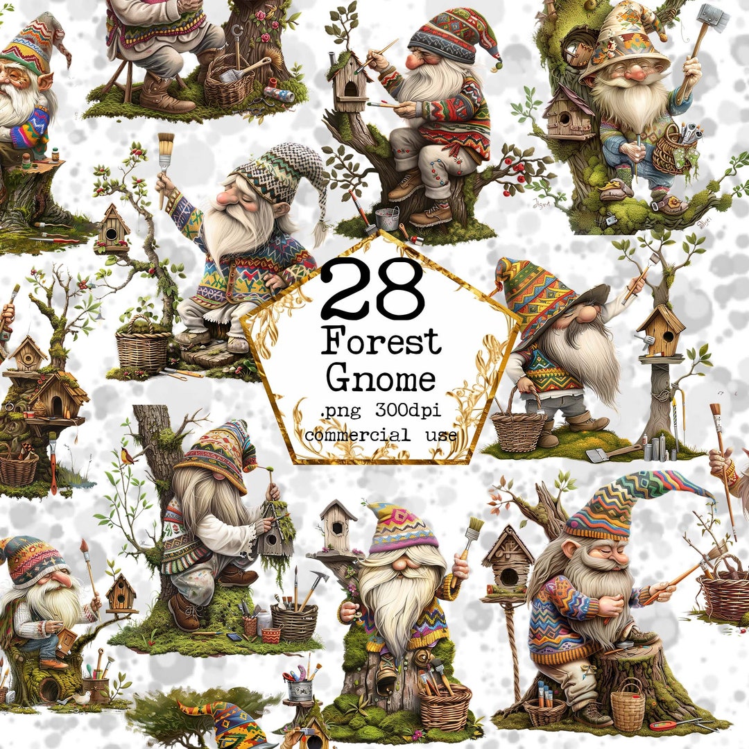 PNG Fantasy Fairytale Gnome Clipart - Fairytale Watercolor Clipart ...