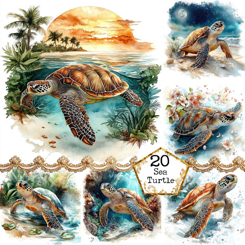 Clipart Ocean Water - Etsy