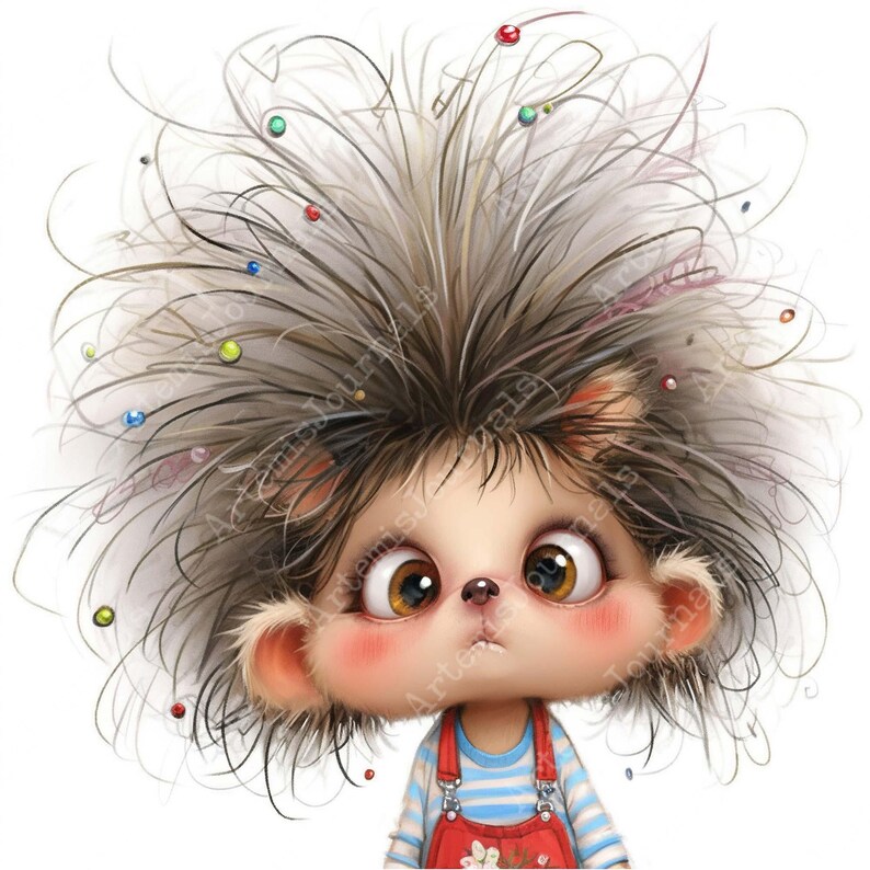 JPEG Whimsical Hedgehog Clipart Bundle Quirky Hedgehog Watercolor ...