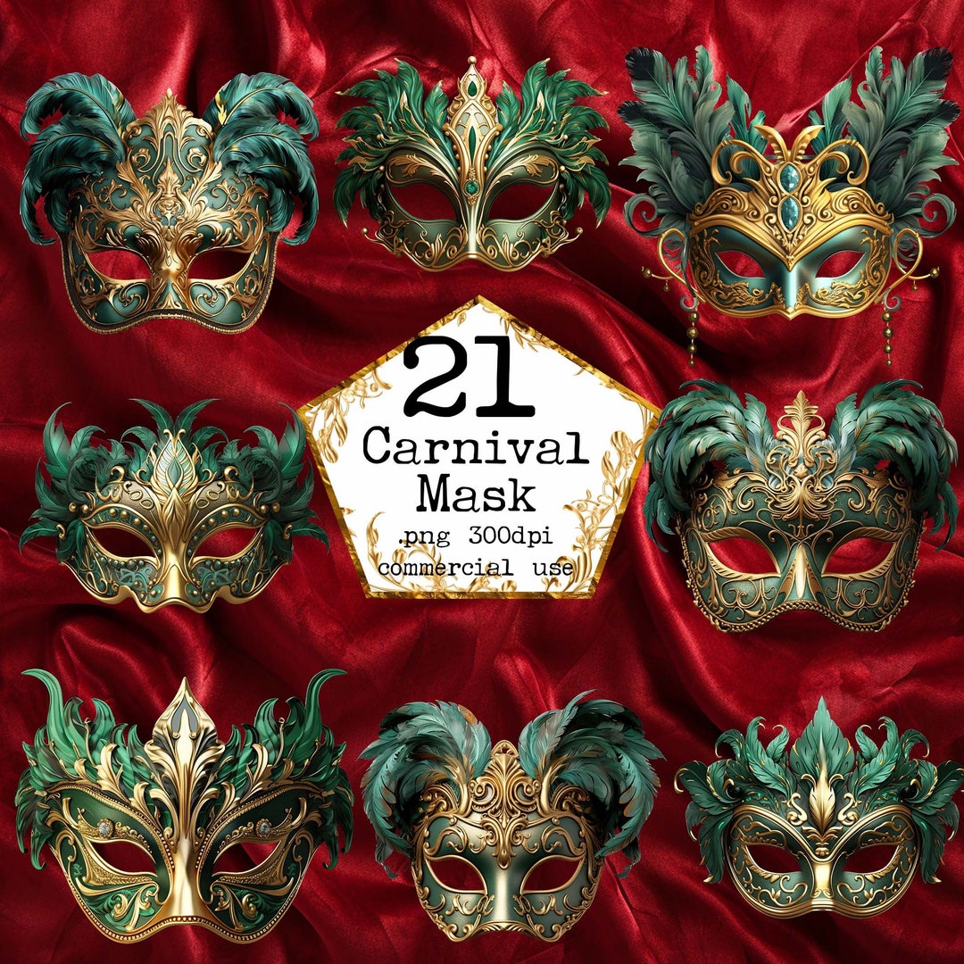 Carnival Mask Clipart PNG Masquerade Masks Clipart Mardi Gras Mask Clip ...