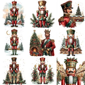 JPEG Watercolor Christmas Nutcracker Clipart Bundle Christmas Eve ...