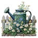JPEG Watercolor Watering Can Clipart Bundle Spring Clipart Bundle ...