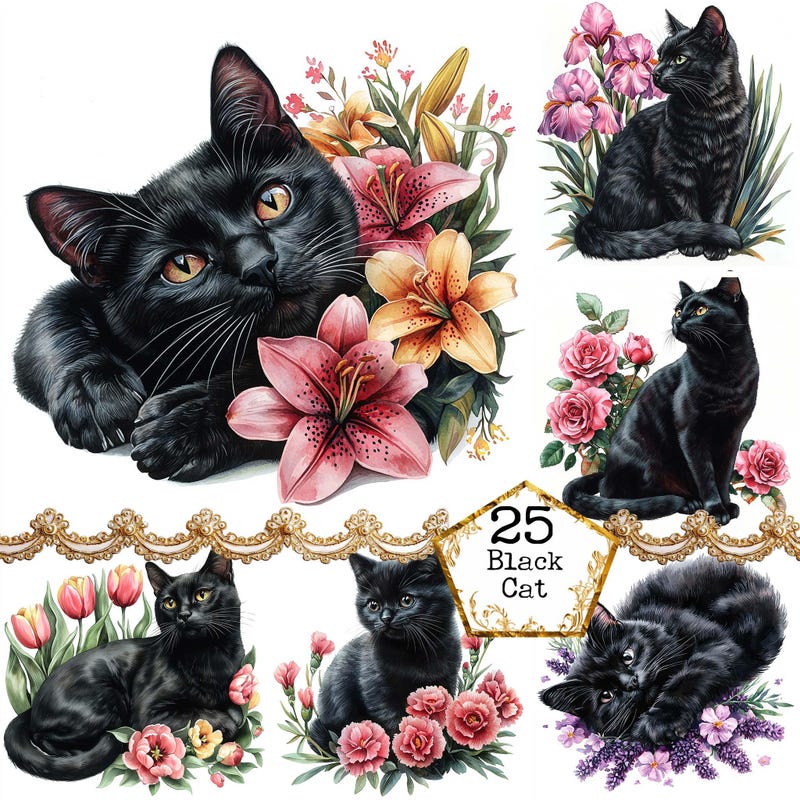 Black Cat - Etsy