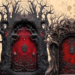 Evil Fairy Doors Clipart Bundle Magical Clipart Fairy Clipart Fairy ...