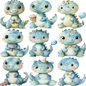PNG Watercolor Dinosaur Clipart Nursery Clipart Baby Dinosaur ...