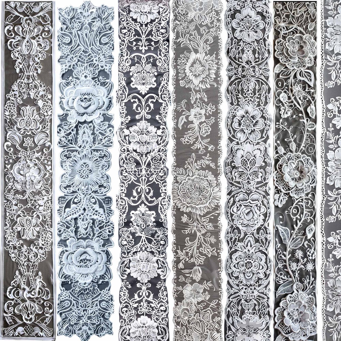PNG Vintage Lace Borders Clipart Bundle Scrapbook Embellishments Png ...