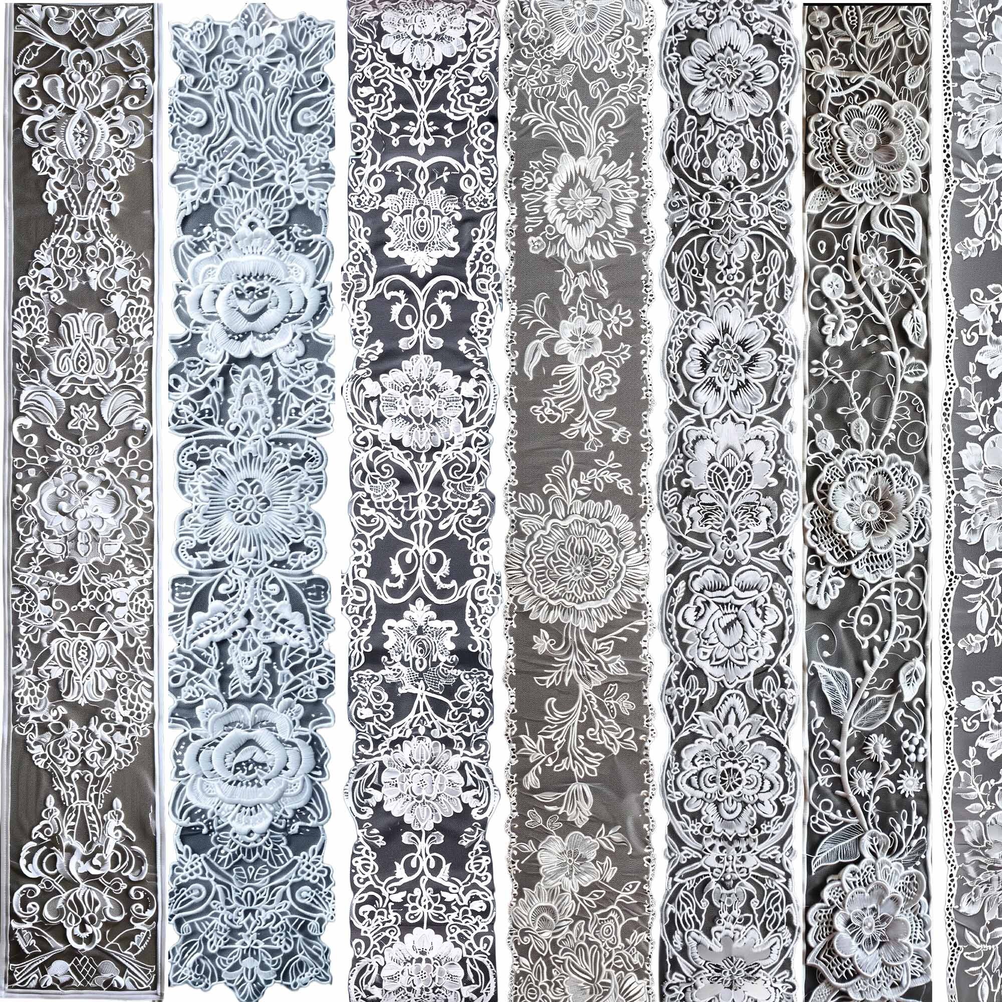 PNG Vintage Lace Borders Clipart Bundle Scrapbook Embellishments Png ...