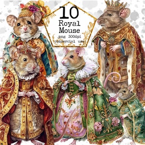 Fairytale Mouse Watercolor Clipart Fairytale Clipart Fantasy Mouse ...