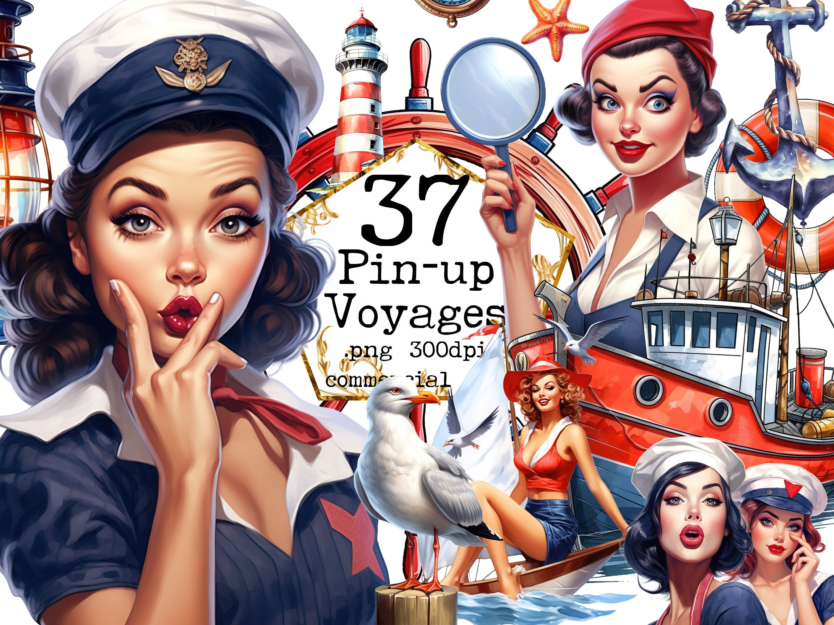 Sailor Pin Up Sketches